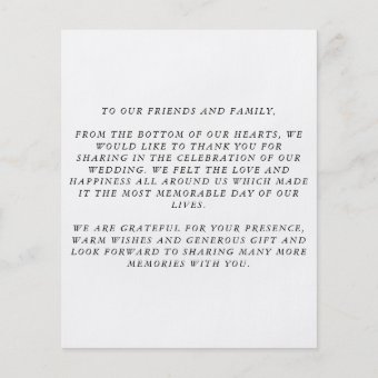 BUDGET Thank You Card Flyer | Zazzle