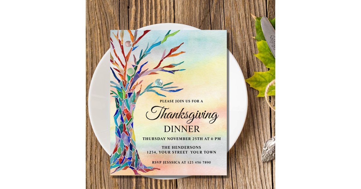 Budget Thanksgiving Dinner Invitation | Zazzle
