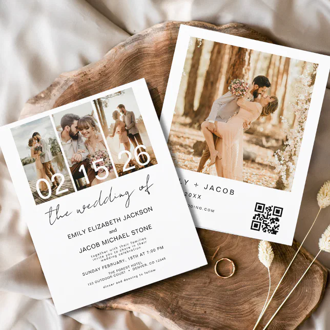 Budget The Wedding QR code Invitation Flyer | Zazzle