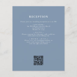 Budget Victorian Vintage QR Code Blue Wedding | Zazzle