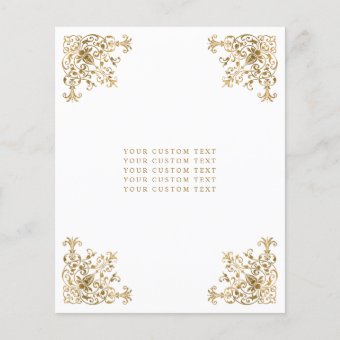 Budget Vintage White Gold Tiara Frame Quinceanera | Zazzle