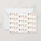 budget Watercolor bachelorette champagne thank you Note Card | Zazzle