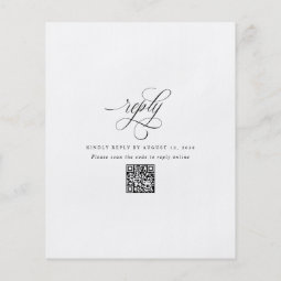 Budget Wedding Invitations Elegant Calligraphy Flyer | Zazzle