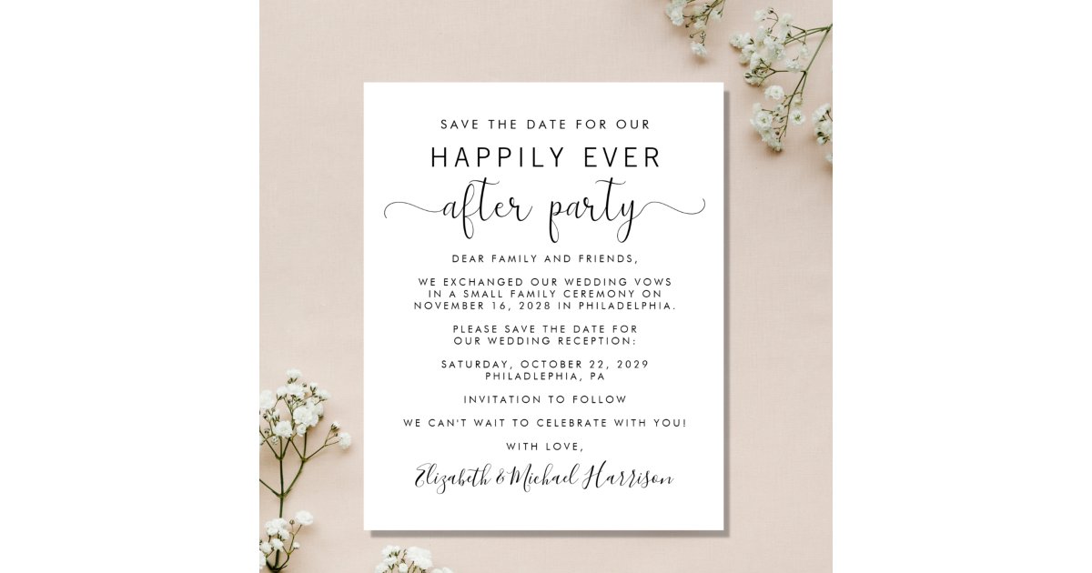 Budget Wedding Reception Save the Date | Zazzle