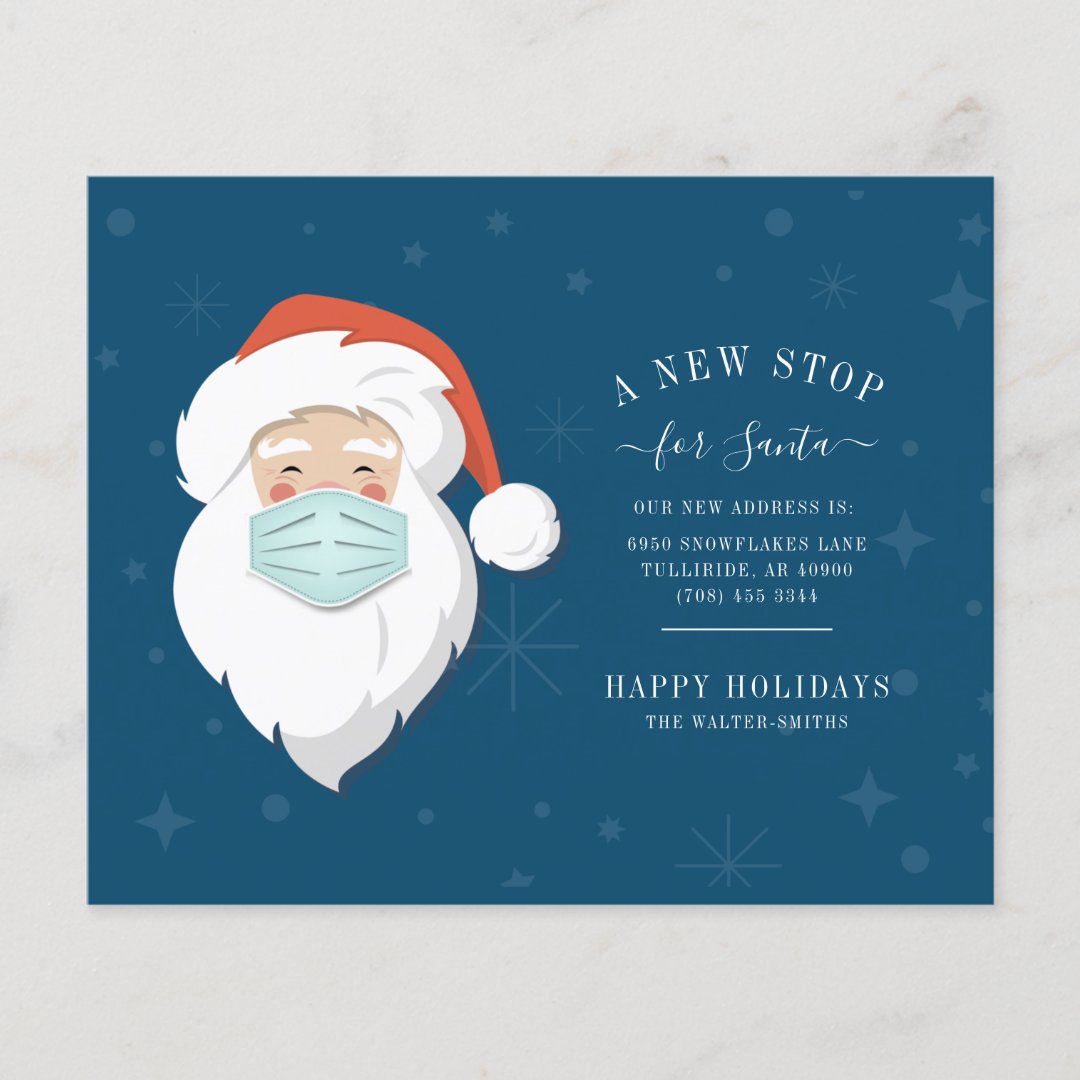 Budget We've Moved New Stop for Santa Moving | Zazzle