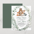 Budget Woodland Animals Baby Shower Invitation | Zazzle