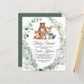 Budget Woodland Animals Baby Shower Invitation | Zazzle