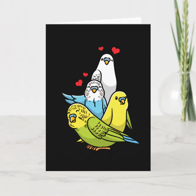 Budgie Parrot Card | Zazzle