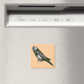 Budgie skeleton magnet | Zazzle