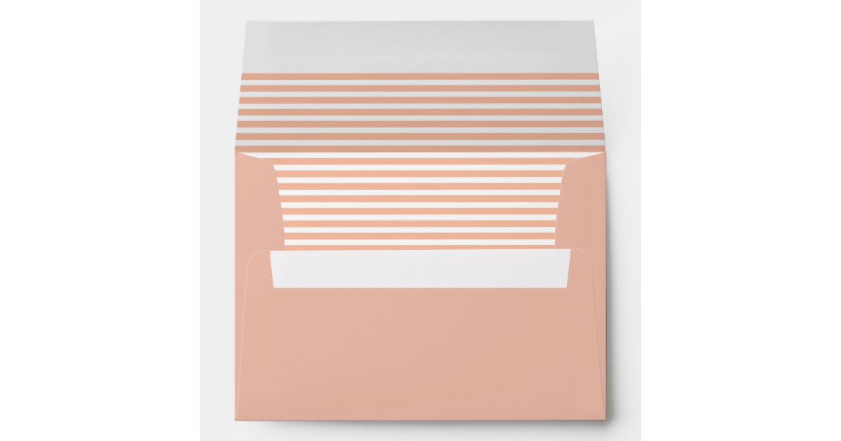 Buff and White Striped Envelope | Zazzle