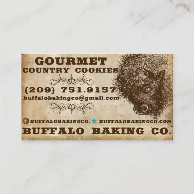 Buffalo Baking Business Cards | Zazzle