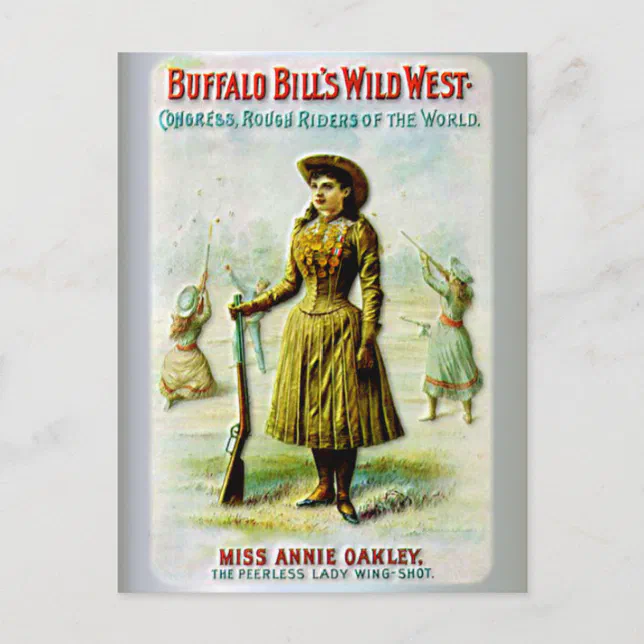 Buffalo Bill's Wild West Poster Annie Oakley Postcard | Zazzle