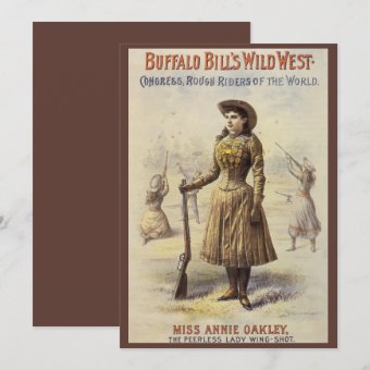 Buffalo Bill's Wild West Show with Annie Oakley Invitation | Zazzle
