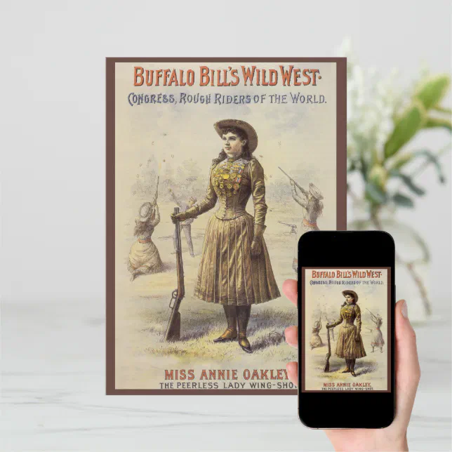 Buffalo Bill's Wild West Show with Annie Oakley Invitation | Zazzle