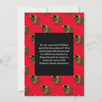 Buffalo Bison Graduation Party Invitation | Zazzle
