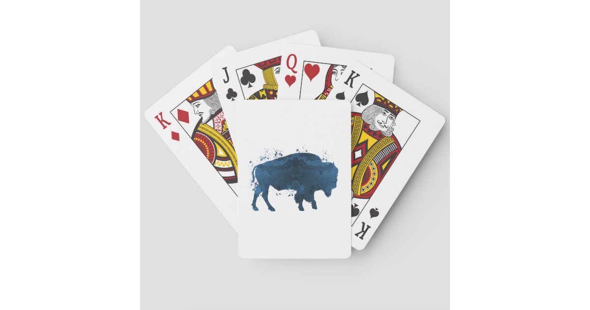 Buffalo / Bison Poker Cards | Zazzle
