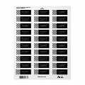 Buffalo Check Black & White Pretty Custom Return Label | Zazzle