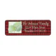 Buffalo Check Glitter Botanical Address Return Label | Zazzle