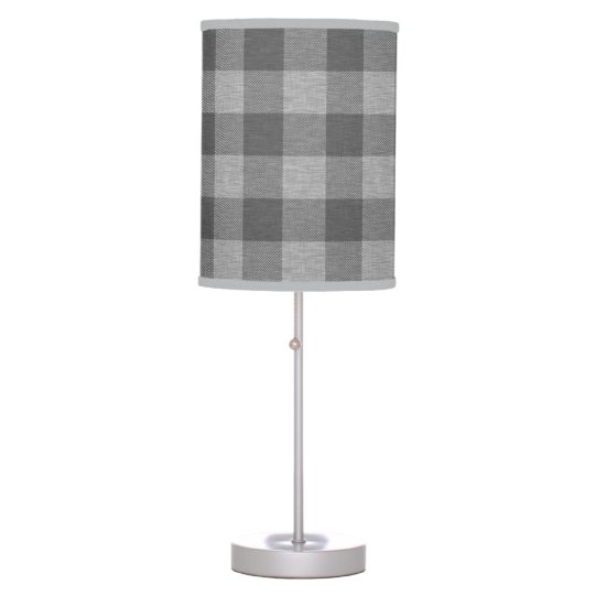 Buffalo check Lamp - grey | Zazzle.com