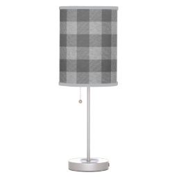 Buffalo check Lamp - grey | Zazzle