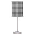 Buffalo check Lamp - grey | Zazzle