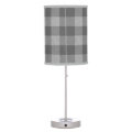 Buffalo check Lamp - grey | Zazzle