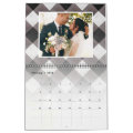 Buffalo Check Newlyweds First Year Wedding Photos Calendar | Zazzle
