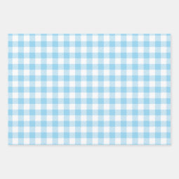 Buffalo Check Pattern Set Holiday Wrapping Paper Sheets | Zazzle