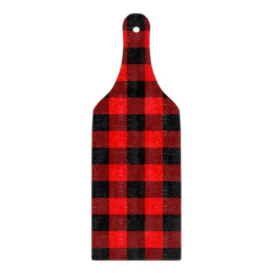Buffalo Check Red and Black Lumberjack Plaid Decor Cutting Board ...