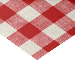 Buffalo Check Red Decoupage Paper | Zazzle