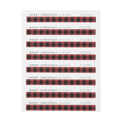 Buffalo Check Return Address Labels | Zazzle