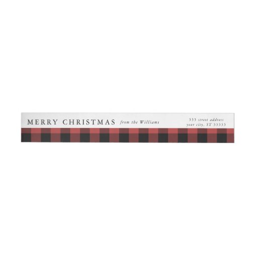 Buffalo Check Return Address Labels | Zazzle