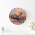 Buffalo Hunter Native American Clock | Zazzle