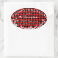 Buffalo Lumberjack Plaid Custom Name Address Label | Zazzle