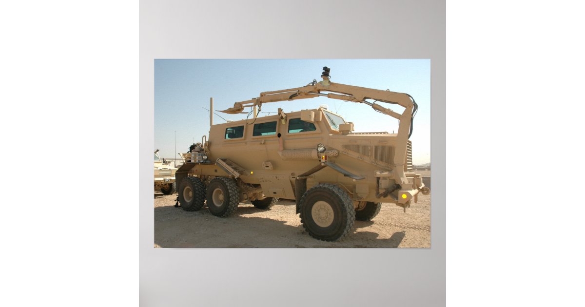 Buffalo Mine-Protected Clearance Vehicle Poster | Zazzle