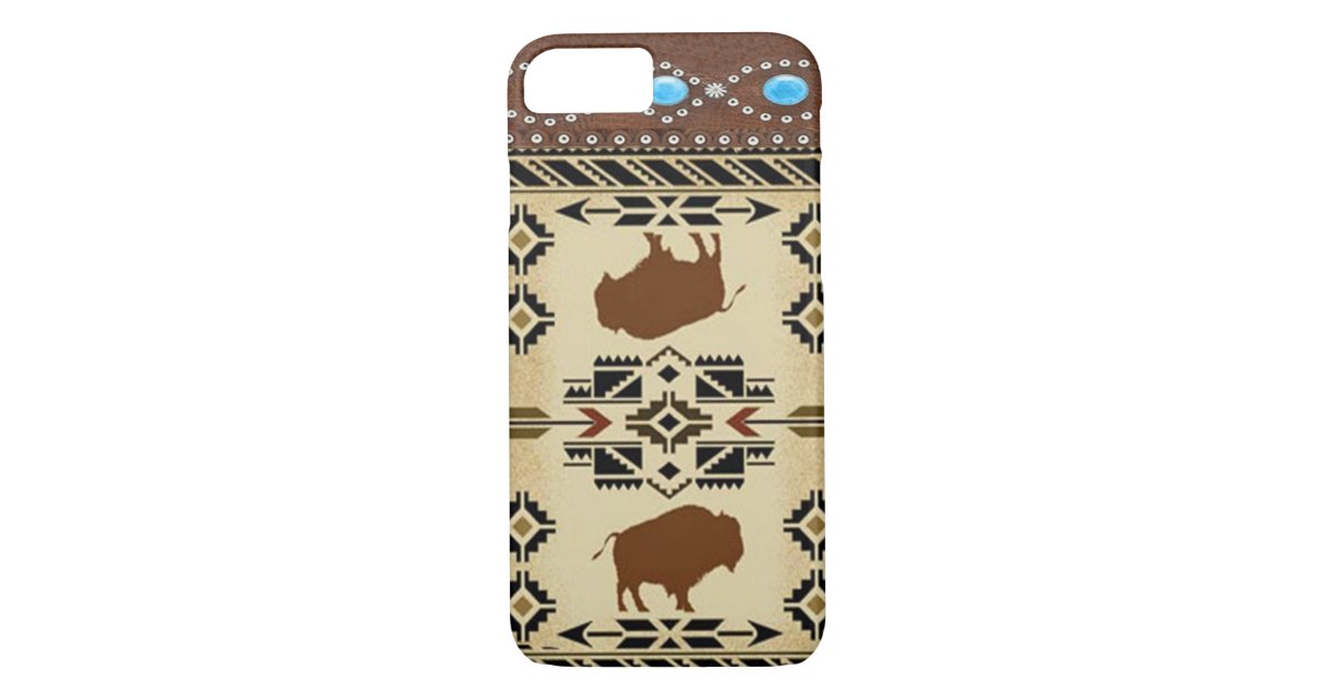 "Buffalo" Native American Western iPhone 7 case | Zazzle
