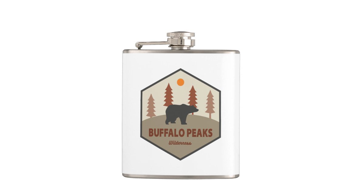 Buffalo Peaks Wilderness Colorado Bear Flask | Zazzle