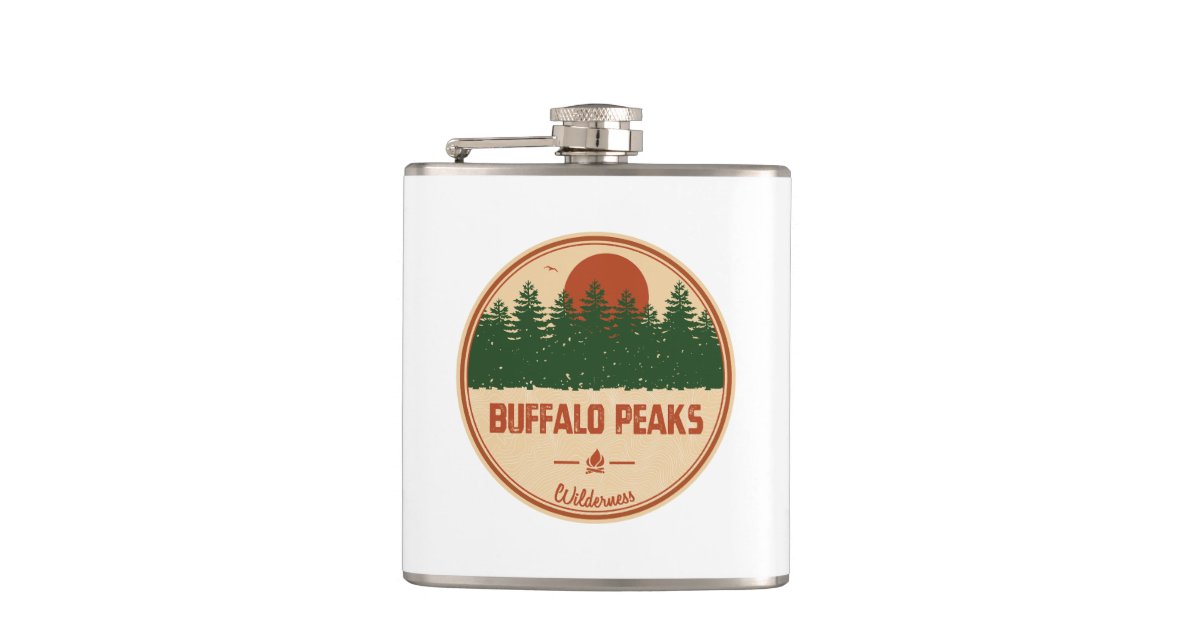 Buffalo Peaks Wilderness Colorado Flask | Zazzle