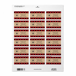 Buffalo Plaid Address Labels | Zazzle