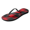 Buffalo Plaid Adult Flip Flops, Slim Straps Flip Flops | Zazzle
