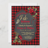 Buffalo Plaid Barbecue Engagement Party Invitation | Zazzle