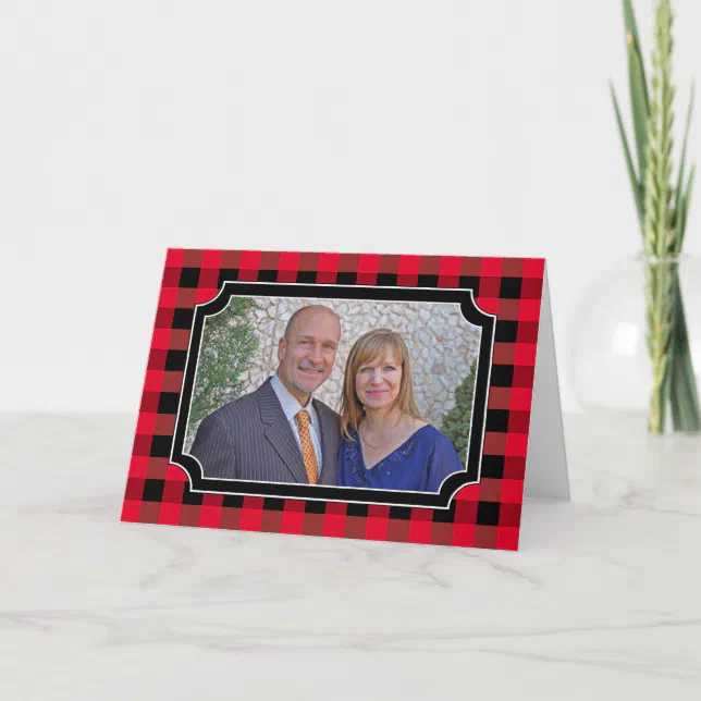 Buffalo plaid card | Zazzle