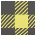Yellow Buffalo Check Pattern Fabric | Zazzle
