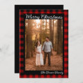 Buffalo Plaid Christmas Card | Zazzle