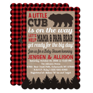 Buffalo Plaid Invitations & Announcements | Zazzle
