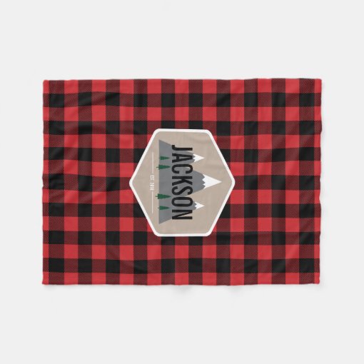 Buffalo Plaid Fleece Blanket | Zazzle