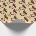 Buffalo Plaid Moose Pattern Christmas Wrapping Paper | Zazzle