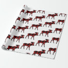 Northern Lights Moose Wrapping Paper | Zazzle.com
