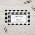 Buffalo Plaid Professional Organizer Business Card | Zazzle