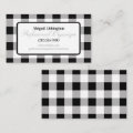 Buffalo Plaid Professional Organizer Business Card | Zazzle